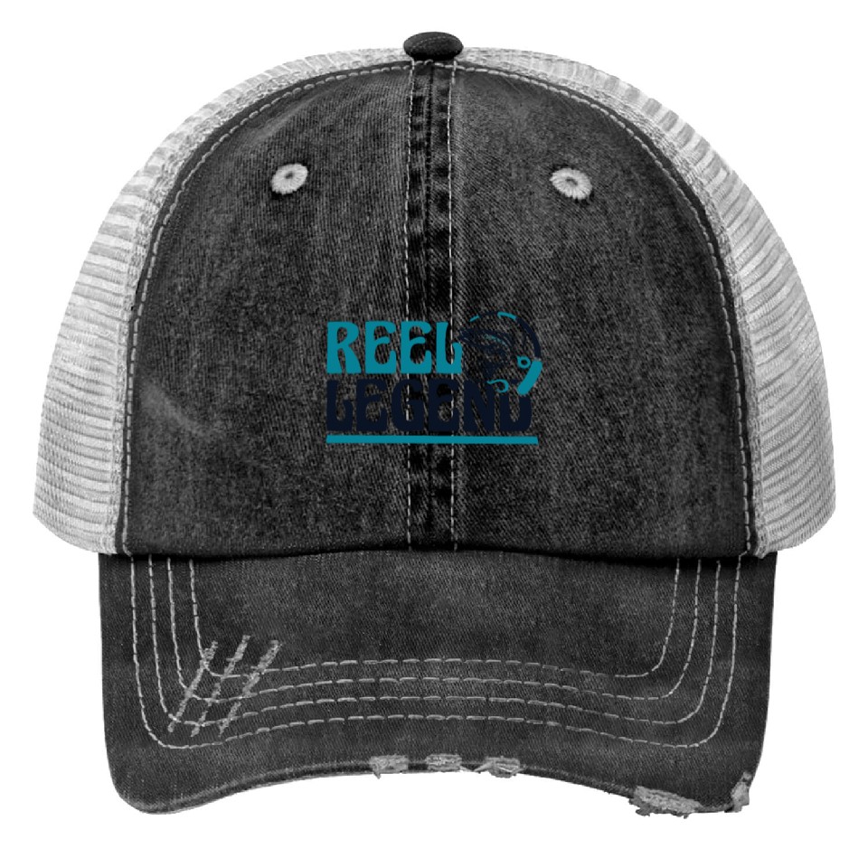 Reel Legend Deep Sea Boat Ice Fisherman Fly Trucker Hats | ID 42292303 ...