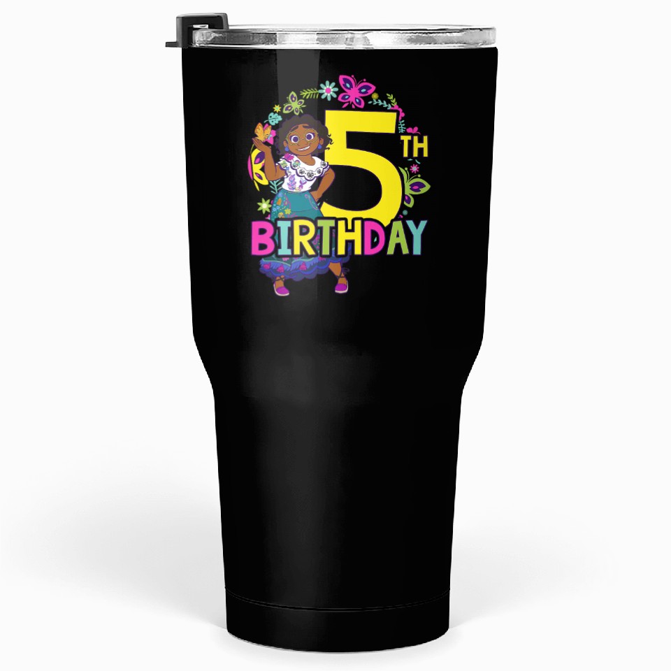 Disney Encanto Maribel 5th Birthday Smile Floral Portrait Tumblers 30 ...