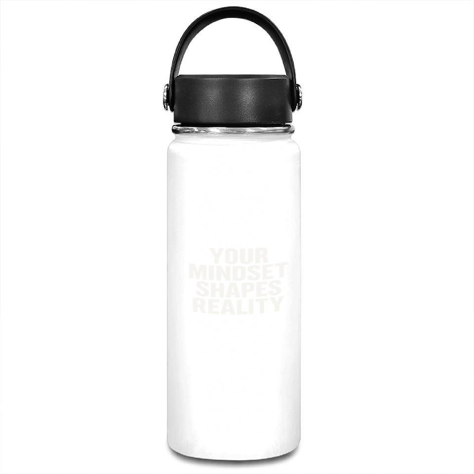 Your Mindset Shapes Reality Motivation Design Vacuum Flask | ID ...