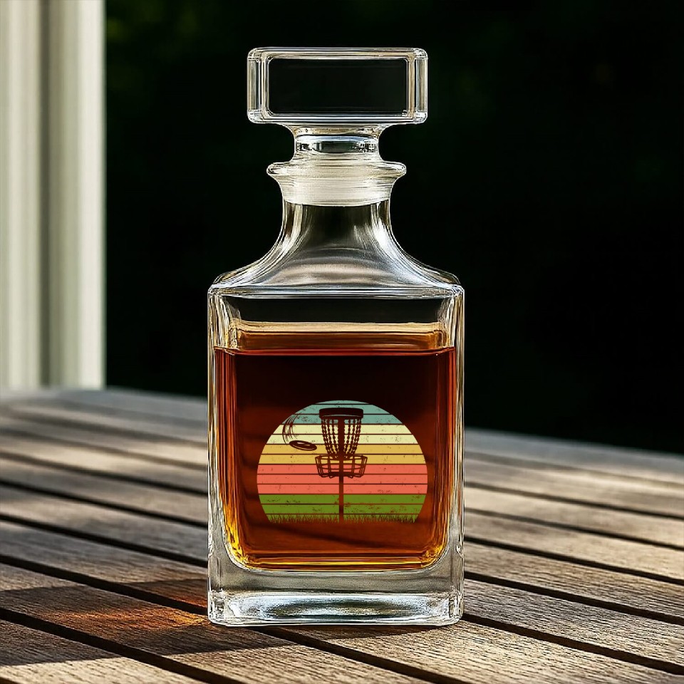 Ultimate Frisbee Frolf Disc Golf Flying Disc Sport Whiskey Decanters ...