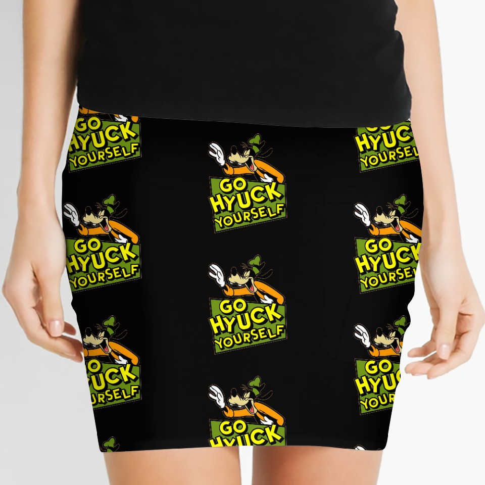 Goofy Disney Go Hyuck Yourself Women's Mini Skirts, Disney A Goofy ...