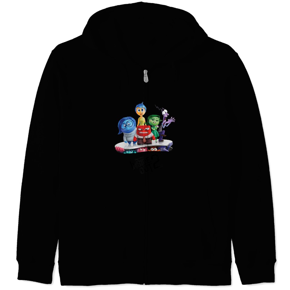 disneys And Pixars Inside Out 2 New Emotions Poster Gifts Zip Hoodies ...