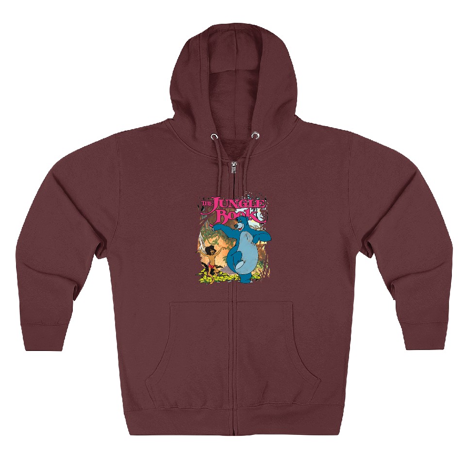 Disney The Jungle Book Mowgli amp; Baloo Dancing Friends Zip Hoodies ...